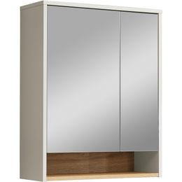 Spiegelschrank, B:60cm H:75cm T:22cmkaschmir, evoke eiche, BASIC BY BALCULINA, Holzwerkstoff, Badezimmer, Schr&auml;nke, "Linea", Breite 60cm,
