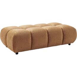 Polsterhocker Home Affaire, B:143cm H:41cm T:73cmrusty, 100% Polyester, Hocker, "Cozy Bubble, mit eleganter Steppung, weich gepolstert, 143x73 cm",
