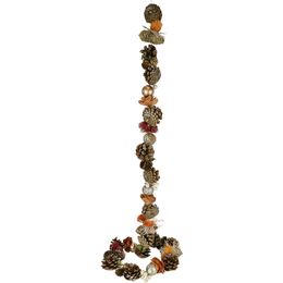 Kunstgirlande I.GE.A. "Naturgirlande Zapfen", orange, B:8cm H:150cm L:6cm, Kunstpflanzen, Trockenblumen Christbaumkugeln Beeren