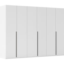 Dreht&uuml;renschrank Rauch "Kleiderschrank Schrank Garderobe W&auml;scheschrank BESTSELLER MONTCLAR", alpinwei&szlig;, griffe graphit, B:301cm H:223cm T:60cm, Holzwerkstoff, Schr&auml;nke, Dreht&uuml;renschrank, Front in Glas/Hochglanz/Dekor/Grauspiegel in 5 Breiten MADE IN GERMANY, Topseller