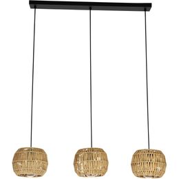 Eglo H&auml;ngeleuchte "SHELDON Pendellampe - Stahl - E27 - 3X40W - IP20", schwarz, 3, H: 110cm, 1 Stk., Leuchten, H&auml;ngelampe, Deckenlampe, Wohnzimmer, Esszimmer, L91 x B21 x H110 cm, H&auml;ngeleuchte