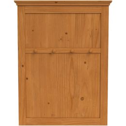 Garderobenpaneel Home Affaire "Selma", beige (natur gebeizt, gewachst), B:80cm H:105cm T:4cm, Massivholz, Garderobenpaneele, Garderobenpaneel, aus massivem Kiefernholz, H&ouml;he 105 cm, Breite 80 cm