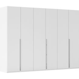 Dreht&uuml;renschrank Rauch "Kleiderschrank Schrank Garderobe W&auml;scheschrank BESTSELLER MONTCLAR", alpinwei&szlig;, griffe chrom, B:301cm H:223cm T:60cm, Holzwerkstoff, Schr&auml;nke, Dreht&uuml;renschrank, Front in Glas/Hochglanz/Dekor/Grauspiegel in 5 Breiten MADE IN GERMANY, Topseller