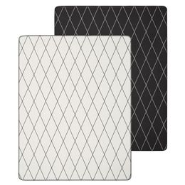 Wohndecke Andas "Andas", beige (natur), B:150cm L:200cm, Baumwolle, Polyacryl, Polyester, Wohndecken, Wohndecke, Wendewohndecke mit modernem Zierstich