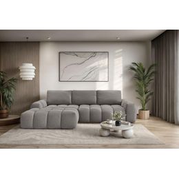 Ecksofa OTTO HOME "AZITA L-Form, 270 cm - OTTO. Verl&auml;ssliche Qualit&auml;t.", beige (taupe), B:270cm H:84cm T:166,5cm, 100% Polyester, Sofas, Ecksofa, wahlweise als Schlafsofa m. Bettkasten, Bubble-Optik, Topseller