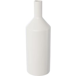 CREATIV HOME Dekovase "Vase", B/H/T: 30cm &Oslash; 11cmwei&szlig;, Vasen, im formsch&ouml;nen Design