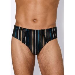w&auml;schepur Slip W&Auml;SCHEPUR, Damen, Gr. 7, 2 Stk., schwarz, schwarz, gestreift, 100% Baumwolle, Unterhosen Slip