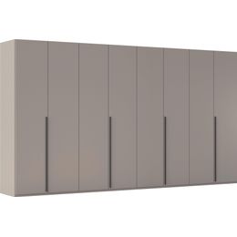 Dreht&uuml;renschrank Rauch "Kleiderschrank Schrank Garderobe W&auml;scheschrank BESTSELLER MONTCLAR", fango, griffe graphit, B:400cm H:223cm T:60cm, Holzwerkstoff, Schr&auml;nke, Dreht&uuml;renschrank, Front in Glas/Hochglanz/Dekor/Grauspiegel in 5 Breiten MADE IN GERMANY, Topseller