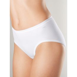 Slip Mey, Damen, Gr. 42/44, 2 Stk., weiß, 97% Baumwolle, 3% Elasthan, Unterhosen Slip