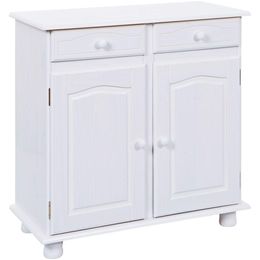 Anrichte Inter Link "Kommode Lovi", wei&szlig;, B:88cm H:87cm T:43cm, Massivholz, Sideboards, Kiefer Massiv, Landhaus, BxTxH: ca. 88 x 43 x 87 cm