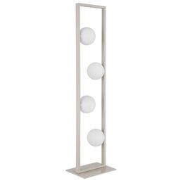 NOWA Stehlampe "NANDA", sandfarben, 4, &Oslash; 12cm H: 110cm, 1 Stk., Leuchten, Stehleuchte,Sand,Wohnraum,Schlafzimmer,Glaskugel opal,Flur,modern, Stehlampe
