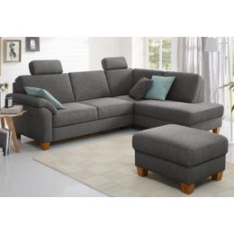 Ecksofa Home Affaire "Borkum L-Form, B: 249 cm - OTTO. Verl&auml;ssliche Qualit&auml;t.", grau, B:249cm H:87cm T:189cm, Struktur (100% Polyester);Luxus-Microfaser ALTARA NUBUCK (100% Polyester);MELROSE (100% Polyester);Luxus-Microfaser Toro (100% Polyester), Sofas, Ecksofa, optional Bettfunktion, Federkern, Topseller