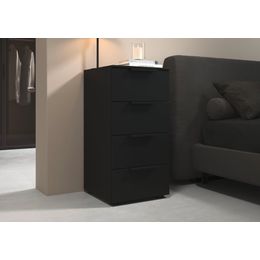 Kommode, B:40cm H:81cm T:42cmschwarz, LeGer Home by Lena Gercke, Holzwerkstoff, Schlafzimmer, Sideboards, "Kommode Sideboard Schubladenkommode SERINA