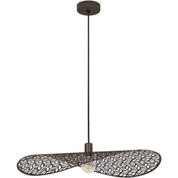 Eglo H&auml;ngeleuchte "SWABY Pendellampe - Stahl - E27 - 1X60W - IP20", bronze, 1, &Oslash; 80cm H: 200cm, 1 Stk., Leuchten, H&auml;ngelampe, Deckenlampe, Wohnzimmer, Esszimmer, H200 x &Oslash;80 cm, H&auml;ngeleuchte
