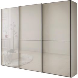 Schwebet&uuml;renschrank Wiemann, B:223cm H:217cm T:67cmglas champagner, Schr&auml;nke, "Phoenix, Made in Germany, modernes Design, Highlight, Blickfang",
