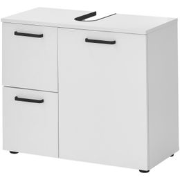 Waschbeckenunterschrank BASIC BY BALCULINA "Vanice, Badezimmerschrank B/H/T 70x60x35cm", wei&szlig; matt, B:70cm H:60cm T:35cm, FSC-zertifizierter Holzwerkstoff, Schr&auml;nke, Waschbeckenunterschrank, Breite 70cm, Softclose, FSC-Mix 70%,Made in Europa