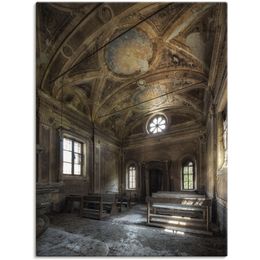 Wandbild Artland "Lost Place Alte Kirche Architektur", braun (farbe bild(er): braun), B:30cm H:40cm, Bilder, als Alubild, Leinwandbild in verschied. Gr&ouml;&szlig;en