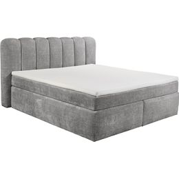 Boxspringbett, B:225cm L:240cmgrau, ED EXCITING DESIGN, 100% Polyester, Komplettbetten, "Gibsons in der Gr&ouml;&szlig;e 200x220cm, &Uuml;berl&auml;nge", erh&auml;ltlich in