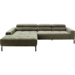 Ecksofa Home Affaire, B:293cm H:75cm T:226cmturtle, 100% Polyester, Wohnzimmer, Sofas, "Claya Move, L-Form, Kopf- & R&uuml;ckenverstellung, Breite 293