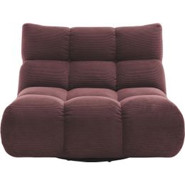 1,5-Sitzer Home Affaire, B:112cm H:85cm T:108cmburgunder, 95% Polyester, 5% Nylon, Sofas, "Cozy Bubble, 360 drehbarer Sessel, Breite 107cm", mit