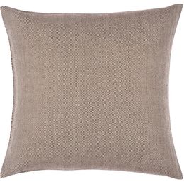 Dekokissen Pad, B:40cm L:40cmstone, unifarben, Baumwolle, Dekokissen_Sitzkissen_Kissenh&uuml;llen, "Risotto", einzigartiges Design, 1 St&uuml;ck