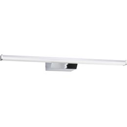 Eglo Spiegelleuchte "REGELLO-Z Spiegellampe - Kunststoff, Alu - LED - 12W - IP44", chrom, silber, 1, H: 4cm, 1 Stk., Leuchten, Wandlampe, Badezimmerlampe, Bad, L60 x H4 x AL13 cm, Spiegelleuchte