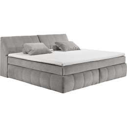 Boxspringbett, B:250cm L:240cmstone, ED EXCITING DESIGN, 100% Polyester, Komplettbetten, "Elkford, Familienbett in der Gr&ouml;&szlig;e 240x200cm", inkl.