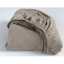 Spannbettlaken Cinderella "Cinderella Jersey, f&uuml;r Matratzen bis 25 cm H&ouml;he", taupe, B:140cm, Jersey, Obermaterial: 100% Baumwolle, Bettlaken, Spannbettlaken, f&uuml;r Matratzen bis 25 cm H&ouml;he