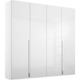 Drehtürenschrank Rauch "Kleiderschrank Schrank Garderobe Wäscheschrank BESTSELLER MONTCLAR", alpinweiß, hochglanz weiß, griffe chrom, B:201cm H:223cm T:60cm, Holzwerkstoff, Schränke, Drehtürenschrank, Front in Glas/Hochglanz/Dekor/Grauspiegel in 5 Breiten MADE IN GERMANY, Topseller