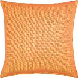 Dekokissen Pad "LILO, Made in Europe", orange (orange, unifarben), B:50cm L:50cm, Obermaterial: 100% Baumwolle, Dekokissen_Sitzkissen_Kissenh&uuml;llen, Kissenbezug ohne F&uuml;llung, Uni Farben, 1 St&uuml;ck, 35x60 cm & 50x50 cm