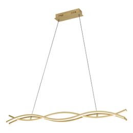 Eglo H&auml;ngeleuchte "LASANA 4 Pendellampe - Stahl, Alu - LED - 35W - IP20", hellbraun, 1, H: 120cm, 1 Stk., Leuchten, H&auml;ngelampe, Deckenlampe, Wohnzimmer, Esszimmer, L90 x B6 x H120 cm, H&auml;ngeleuchte