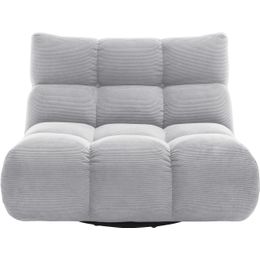 1,5-Sitzer Home Affaire, B:112cm H:85cm T:108cmsilber, 95% Polyester, 5% Nylon, Sofas, "Cozy Bubble, 360 drehbarer Sessel, Breite 107cm", mit