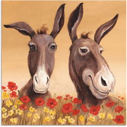 Wandbild Artland "Esel", beige (farbe bild(er): naturfarben), B:70cm H:70cm, Bilder, als Alubild, Leinwandbild in verschied. Gr&ouml;&szlig;en
