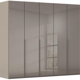 Dreht&uuml;renschrank Rauch "Kleiderschrank Schrank Garderobe W&auml;scheschrank BESTSELLER MONTCLAR", fango, glas fango, griffe fango, B:251cm H:223cm T:60cm, Holzwerkstoff, Schr&auml;nke, Dreht&uuml;renschrank, Front in Glas/Hochglanz/Dekor/Grauspiegel in 5 Breiten MADE IN GERMANY, Topseller