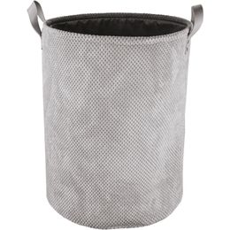W&auml;schesack Kleine Wolke "Roy", platinfarben, B:46cm H:52cm T:40cm &Oslash;:40cm, Polyester, W&auml;schesammler, in verschiedenen Farben und Gr&ouml;&szlig;en erh&auml;ltlich