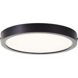 Brilliant LED Deckenleuchte "Navara", schwarz, 1, &Oslash; 27,5cm H: 3,1cm, 1 Stk., Leuchten, &Oslash; 27,5cm, H&ouml;he 3 cm, 1900 lm, 4000 K, IP44, LED Deckenleuchte