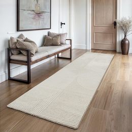 Teppich the carpet "Everest", beige, B:80cm H:14mm L:150cm, Polypropylen, Teppiche, Teppich, moderner Wohnzimmer Teppich hohe Flordichte