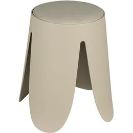 Badhocker Wenko, B:44,5cm H:46cm T:44,5cmbeige, Hocker, "Comiso", belastbar bis 180 kg, mit rutschsicheren F&uuml;&szlig;en