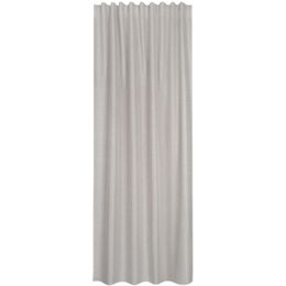 Gardine "Georgia", hellgrau, B:140cm H:245cm, Polyester, HOME LIVING BY GERSTER, Gardinen, Gardine, SB-Schal "Georgia" mit Kombiband