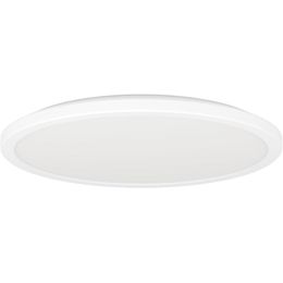 Eglo Deckenleuchte "Rovito-R Deckenlampe, Deckenbeleuchtung, Badlampe, Kunststoff, IP44", wei&szlig;, 1, &Oslash; 38,9cm H: 3cm, 1 Stk., Leuchten, Wand-/Deckenleuchte - H3 x &Oslash;38,9 cm - wei&szlig; - 18,5W inkl., Deckenleuchte