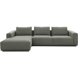 Ecksofa Musterring, B:316cm H:78cm T:166cmlight grau, 94% Polyester, 6% Nylon, Wohnzimmer, Sofas, Anreihsofa rechts & Longchair links, mit Armlehnen,