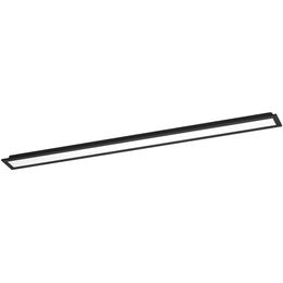 Eglo LED Deckenleuchte "MORADILLO-Z Deckenlampe - Stahl - LED - 28W - IP20", schwarz, 1, H: 6,1cm, 1 Stk., Leuchten, Wohzimmerlampe, Esszimmerlampe, Schlafzimmer, L119,5 x B14,5 x H6,1 cm, LED Deckenleuchte