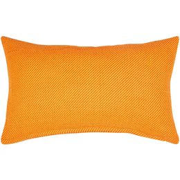 Dekokissen Pad "LILO, Made in Europe", orange (orange, unifarben), B:60cm L:35cm, Obermaterial: 100% Baumwolle, Dekokissen_Sitzkissen_Kissenh&uuml;llen, Kissenbezug ohne F&uuml;llung, Uni Farben, 1 St&uuml;ck, 35x60 cm & 50x50 cm