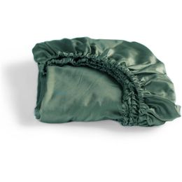 Spannbettlaken Cinderella, B:120cm L:200cmgr&uuml;n, Satin, Obermaterial: 100% Baumwolle, Bettlaken, "Cinderella Sundays Satin, f&uuml;r Matratzen bis 25 cm