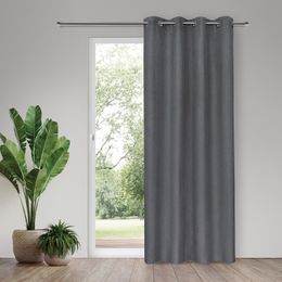 Verdunkelungsvorhang "Carena", anthrazit, B:140cm H:245cm, Polyester, HOME LIVING BY GERSTER, Gardinen, SB-&Ouml;senschal Blackout "Carena"