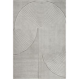 Teppich the carpet "Everest", grau, B:240cm H:14mm L:340cm, Polypropylen, Teppiche, Teppich, moderner Wohnzimmer Teppich hohe Flordichte