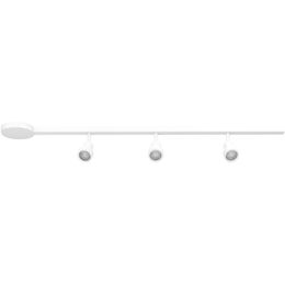 Eglo LED Deckenleuchte "EASYT SET 3 SPOTS System - Alu, Kunststoff - GU10 - 3X10W - IP20", wei&szlig;, 3, H: 14cm, 1 Stk., Leuchten, Schienensystem, Deckenleuchte Schienenleiste, L102 x B5,5 x H14 cm, LED Deckenleuchte