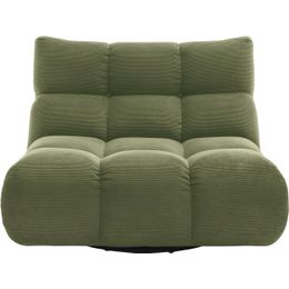 1,5-Sitzer Home Affaire, B:112cm H:85cm T:108cmoliv, 95% Polyester, 5% Nylon, Sofas, "Cozy Bubble, 360 drehbarer Sessel, Breite 107cm", mit eleganter