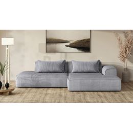 Ecksofa, B:294cm H:71cm T:165cmgrau, exxpo - SOFA FASHION, Wohnzimmer, Sofas, "Billund modernes Designsofa, bequem und elegant, Breite 294cm,