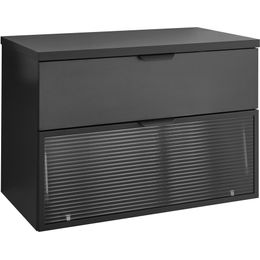 Waschbeckenunterschrank, B:80cm H:55cm T:46cmschwarz, BASIC BY BALCULINA, Holzwerkstoff, Schr&auml;nke, "Diosa B/H/T 80x55x46 cm", Breite 80cm, Softclose,